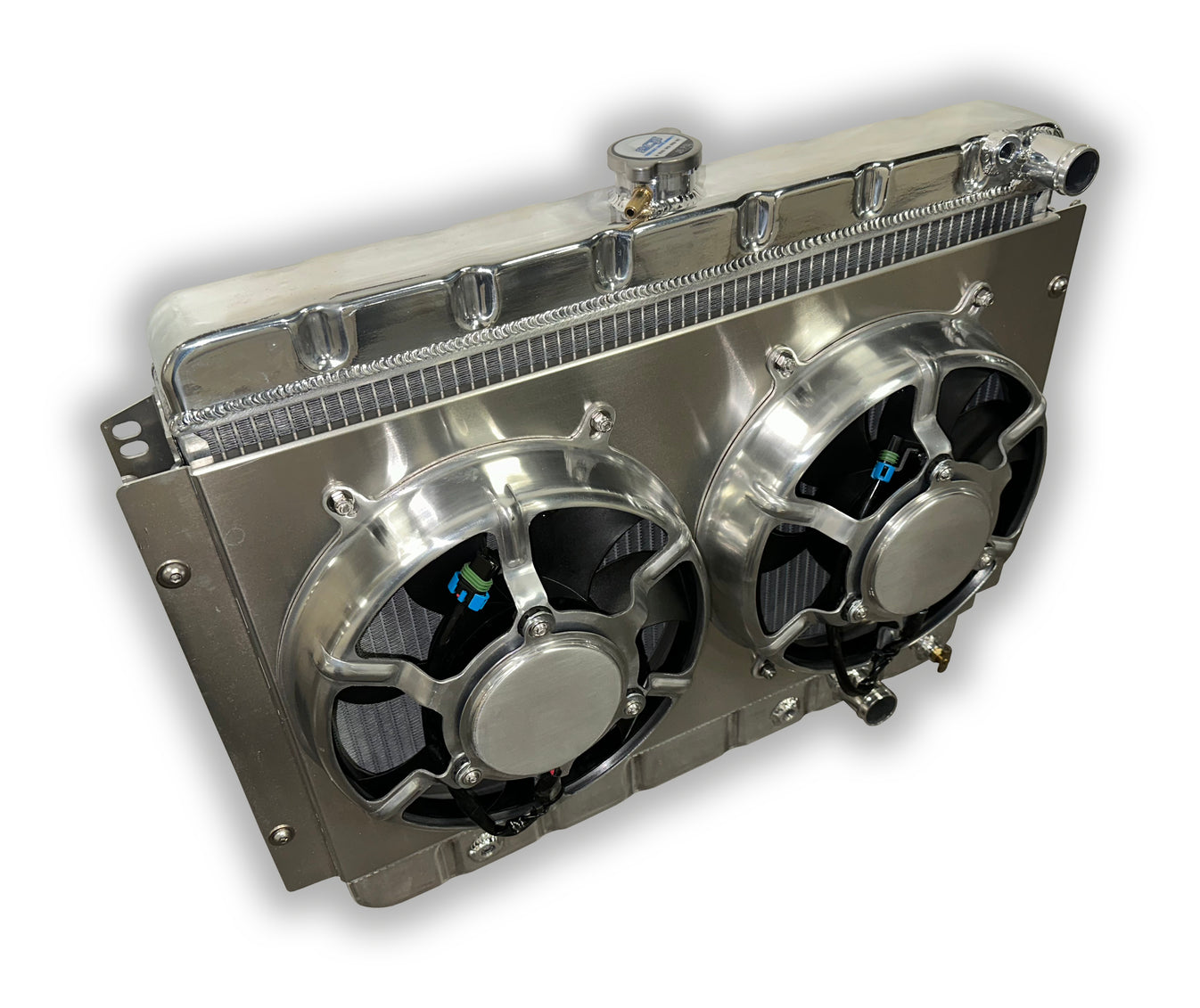 ECP 1959 - 1968 Impala LSX/LTX Conversion Aluminum Radiator - Dual 11 ...