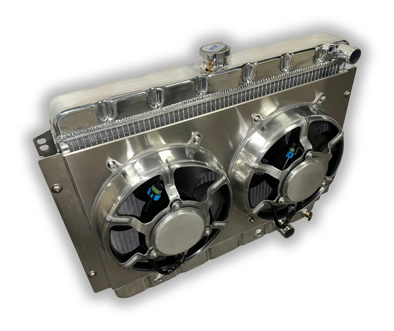 ECP 1959 - 1968 Impala LSX/LTX Conversion Aluminum Radiator - Dual 11 ...