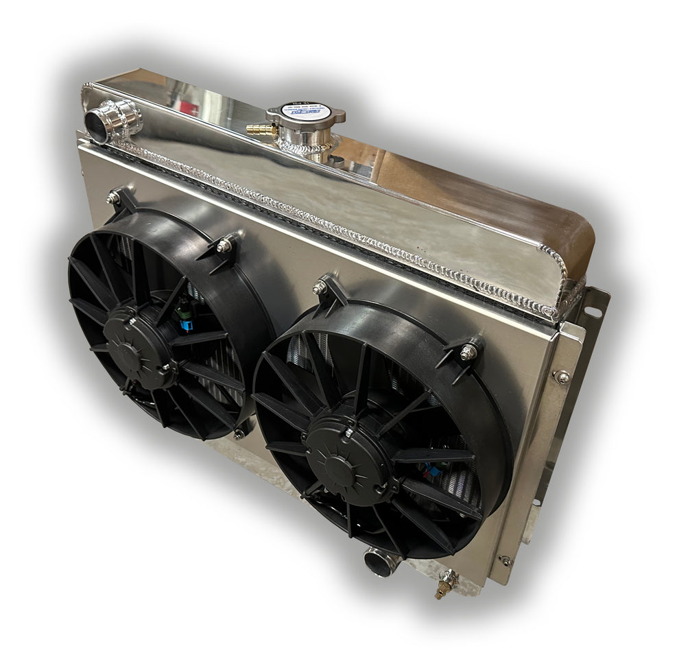 1962 - 1967 Nova Aluminum Radiator - DUAL FANS – Engineered Coooling ...