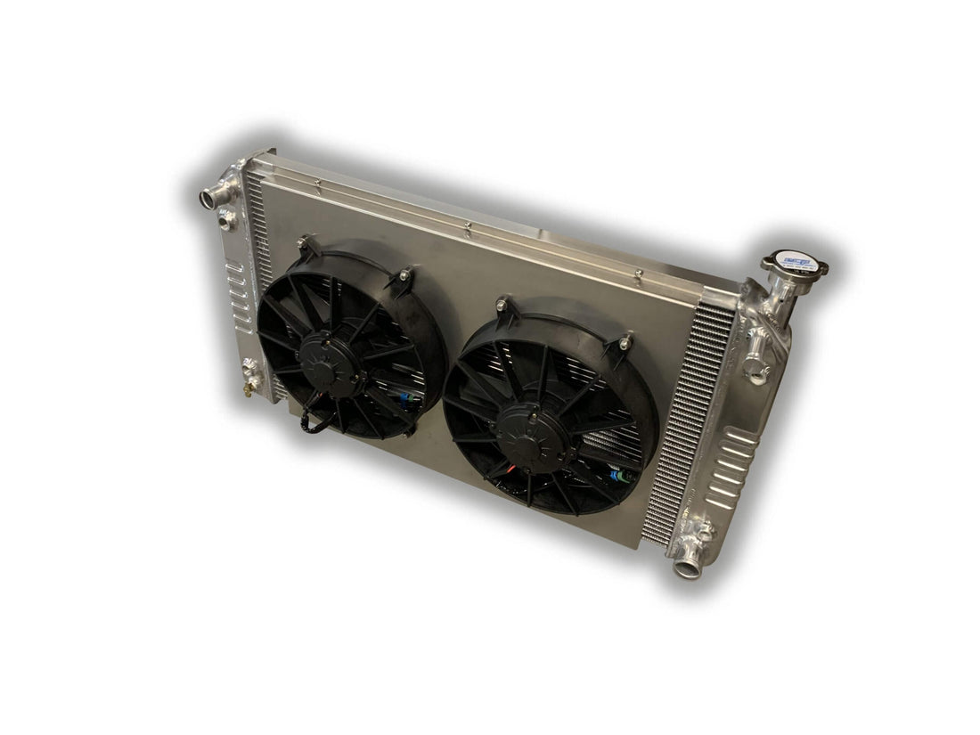 1988 - 1998 Chevy Truck Aluminum Radiator - DUAL FANS – Engineered ...